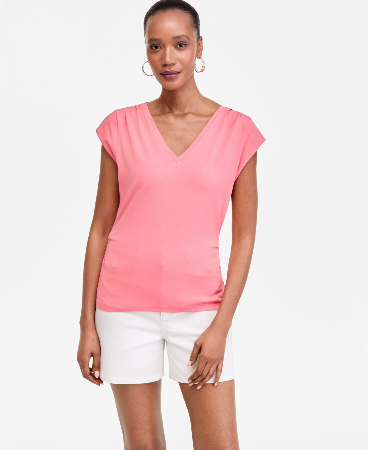 Click here for I.n.c. International Concepts Womens Cap-Sleeve V-... prices
