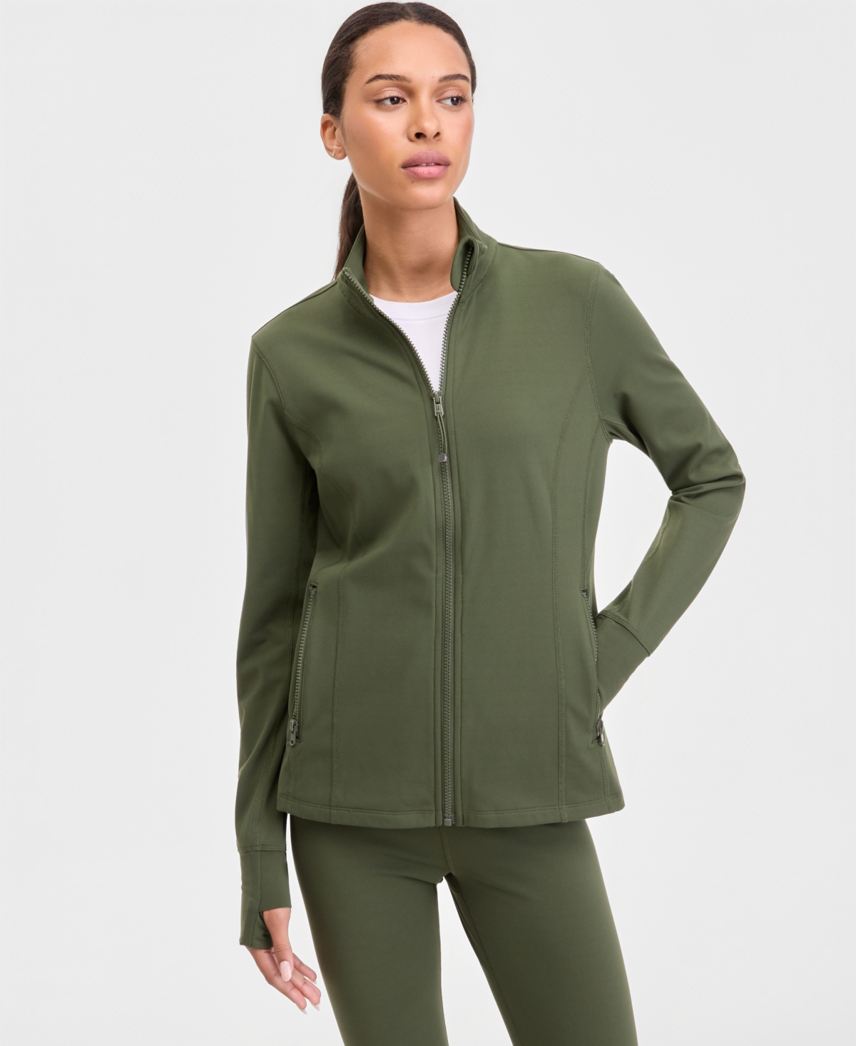 Click here for Id Ideology Womens Studio Full-Zip Jacket  Exclusi... prices