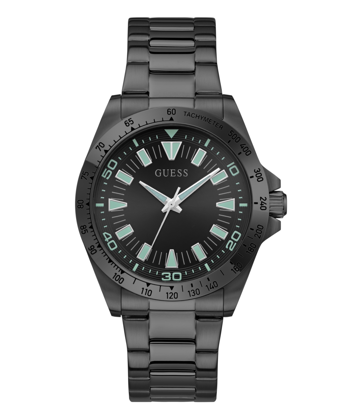 Click here for Guess Mens Black Stainless Steel Analog Watch  42m... prices