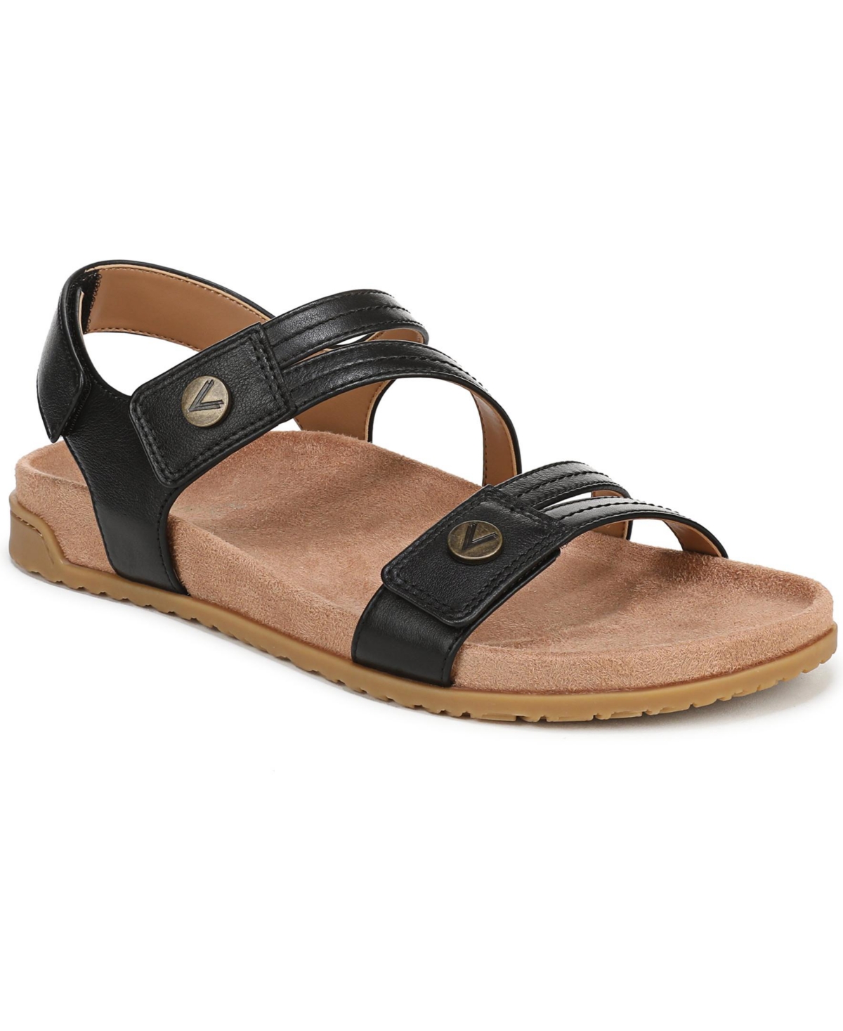 Click here for Vionic Womens Essie Strappy Sandals - Black leathe... prices