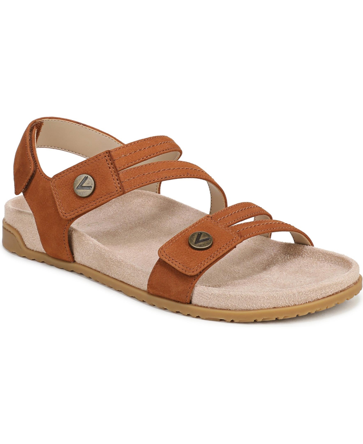 Click here for Vionic Womens Essie Strappy Sandals - Brandy nubuc... prices