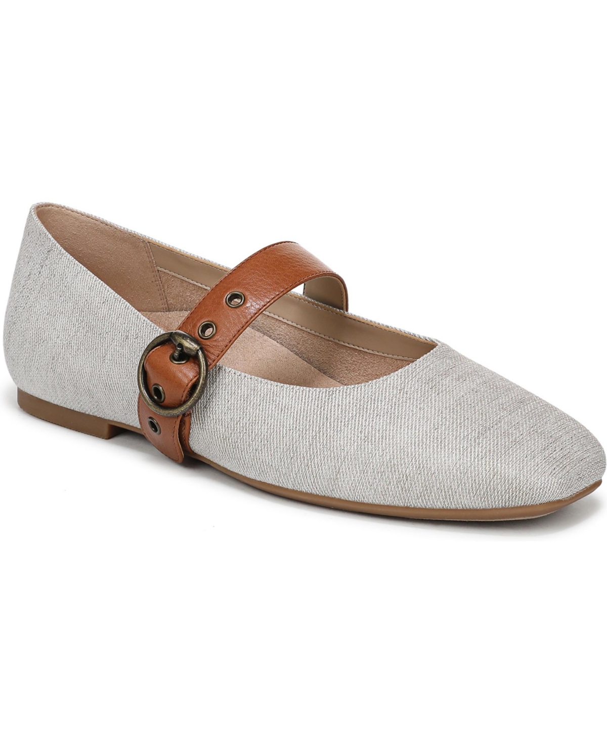 Click here for Vionic Womens Hattie Mary Jane Flats - Natural/gol... prices