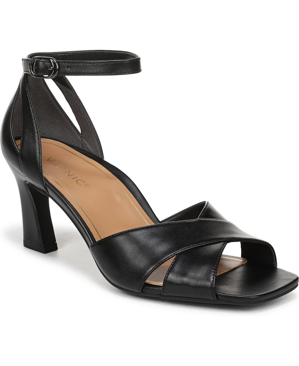 Click here for Vionic Womens Charmaine Strappy Sandals - Black le... prices