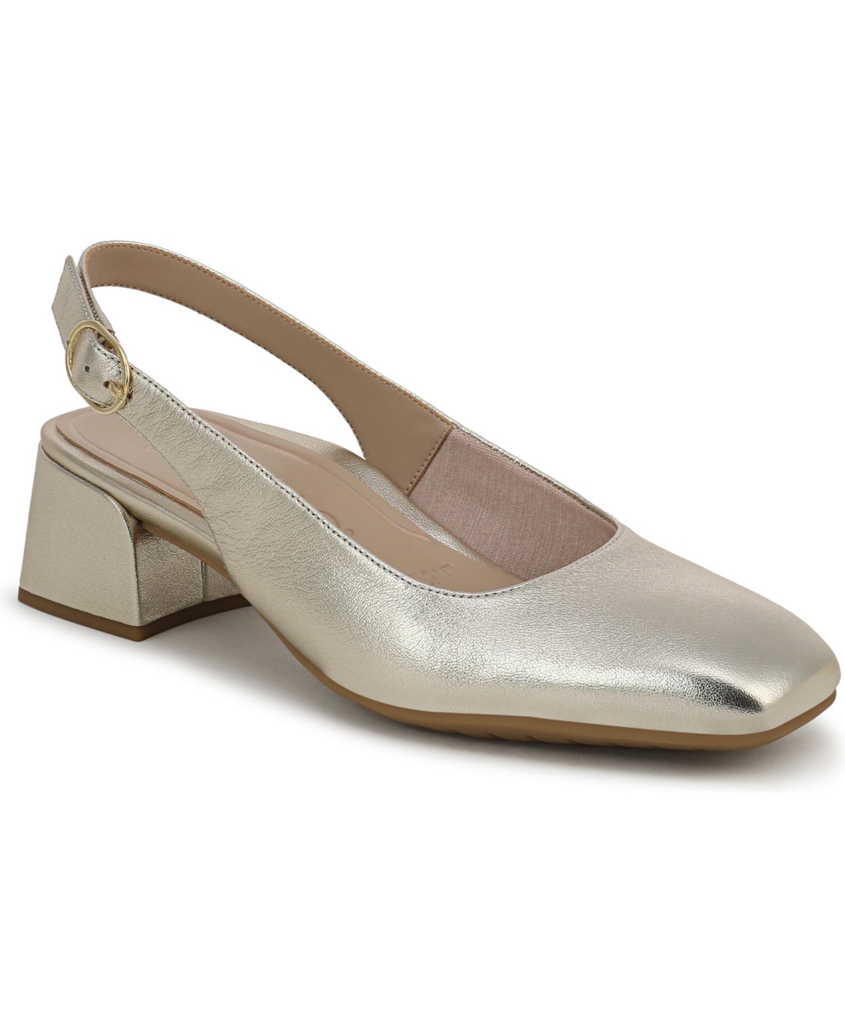 Click here for Vionic Womens Etna Slide Sandals - Gold metallic l... prices