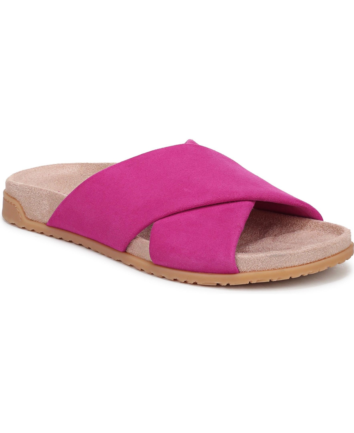 Click here for Vionic Womens Etna Slide Sandals - Rose violet sue... prices