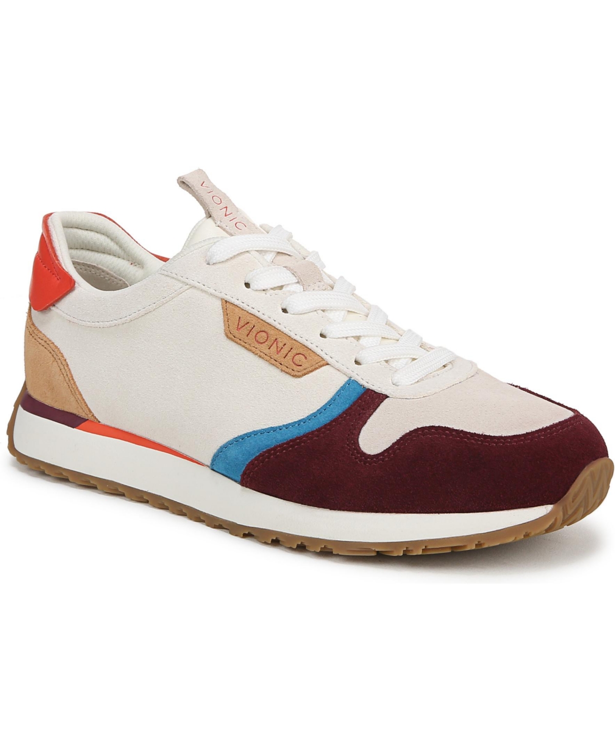 Click here for Vionic Womens Monarch Sneakers - Ivory multi suede... prices