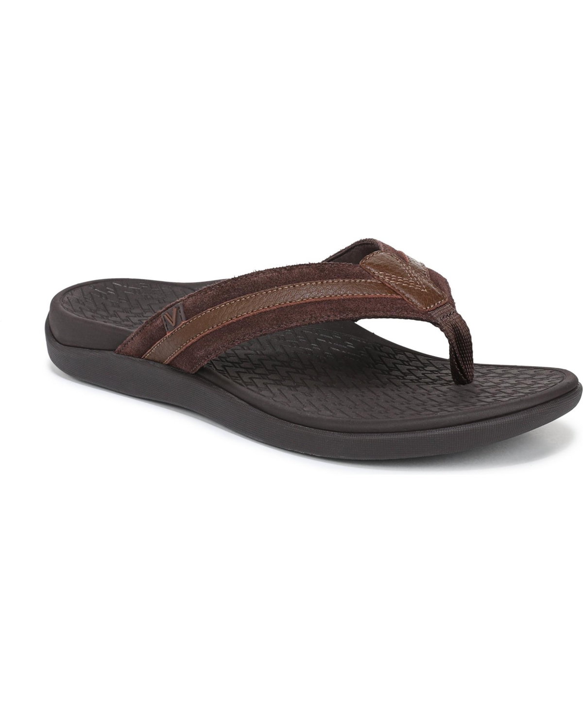 Click here for Vionic Mens Tide Ii Thong Sandals - Chocolate gana... prices