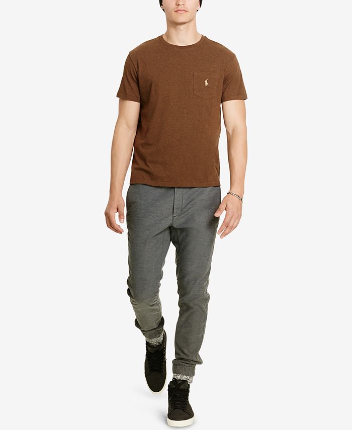 Polo Ralph Lauren Men's Cotton Jersey Pocket Crewneck T-Shirt - Macy's