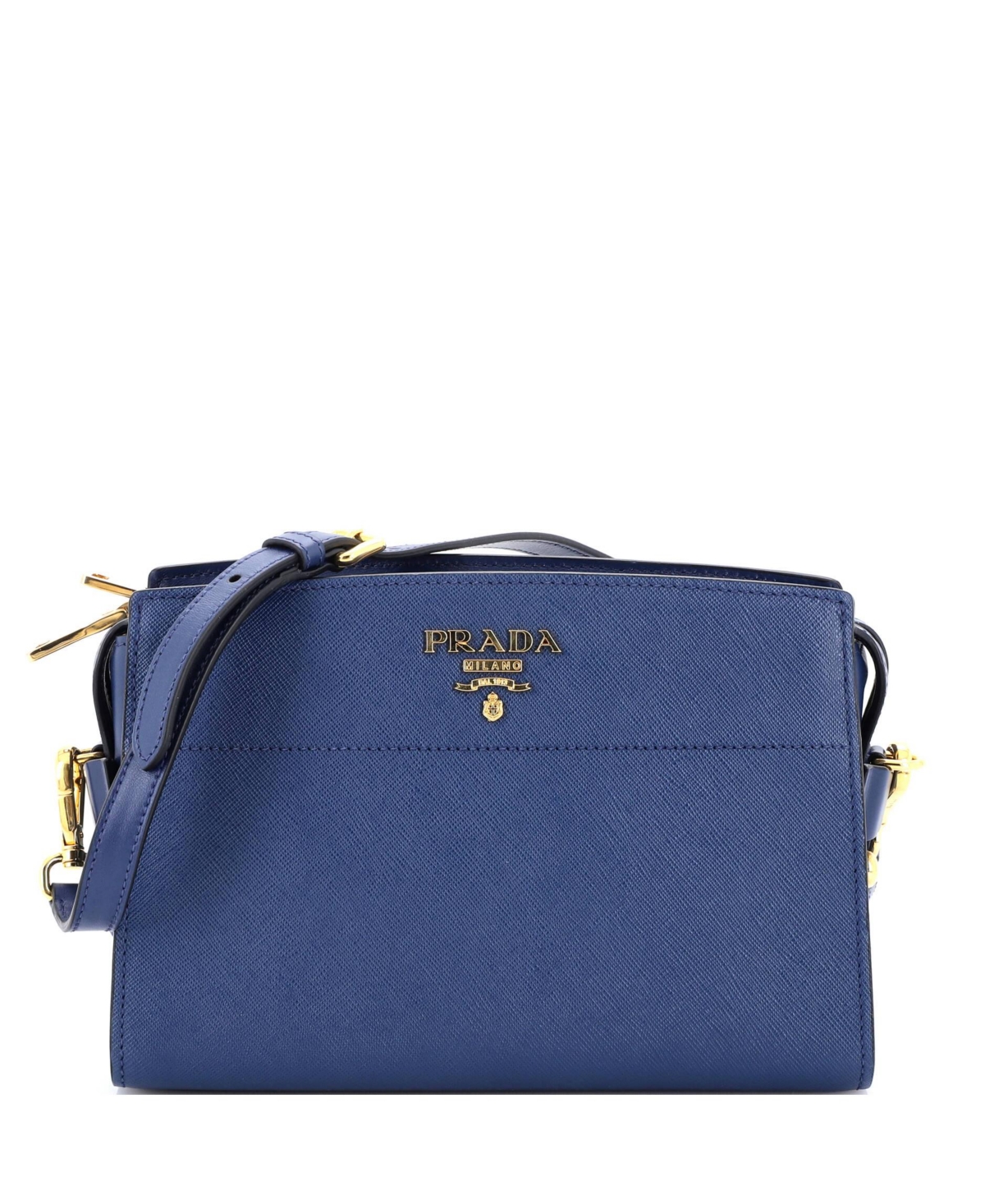 Click here for Pre-Owned Prada Bibliotheque Crossbody Saffiano Le... prices