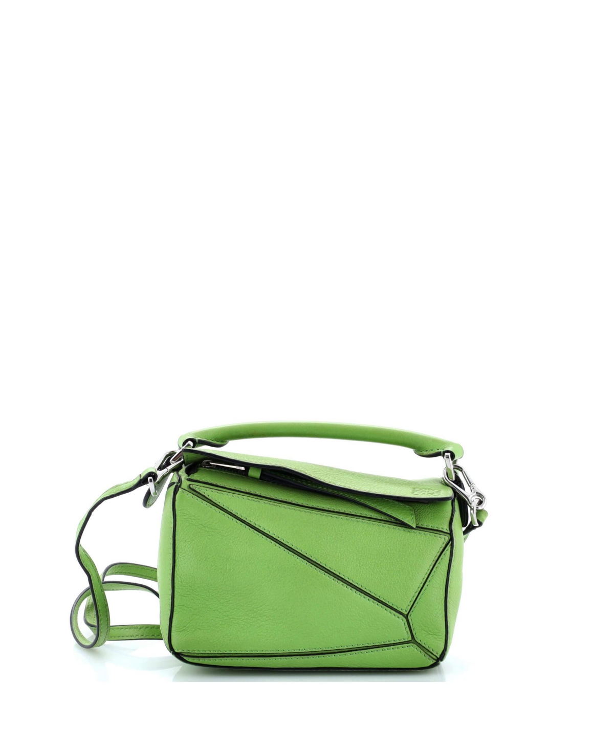Click here for Pre-Owned Loewe Mini Puzzle Bag Leather - Green prices