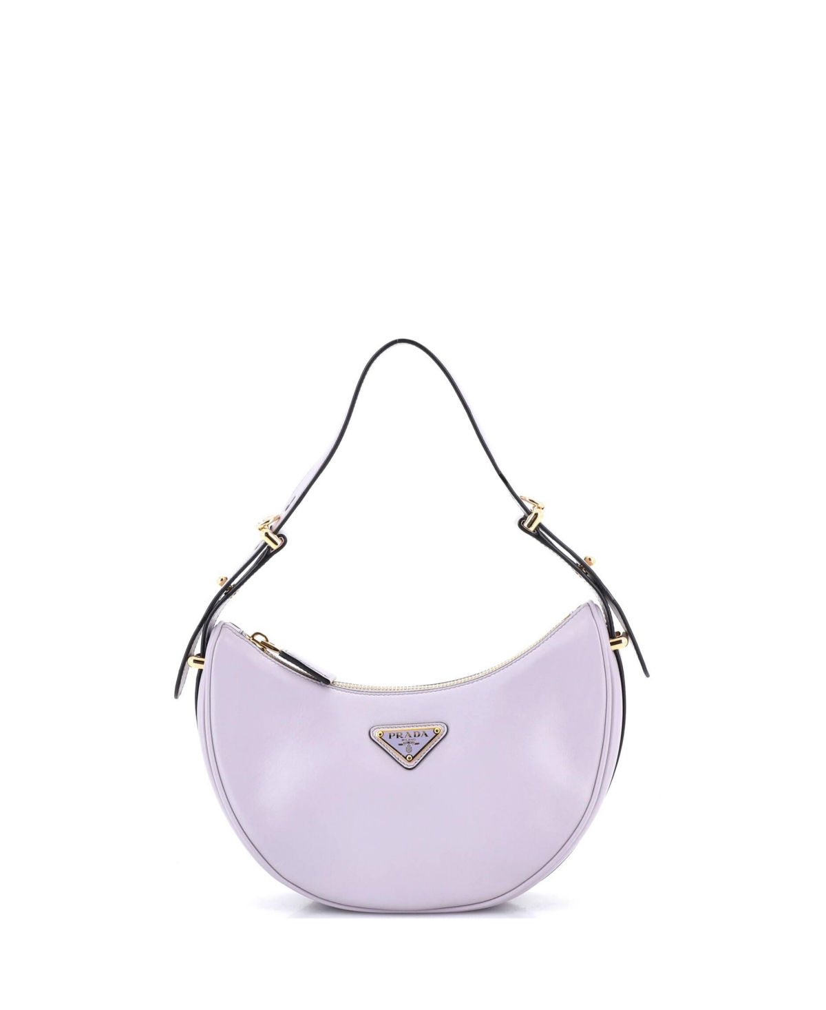 Click here for Pre-Owned Prada Small Arque Half Moon Hobo Leather... prices