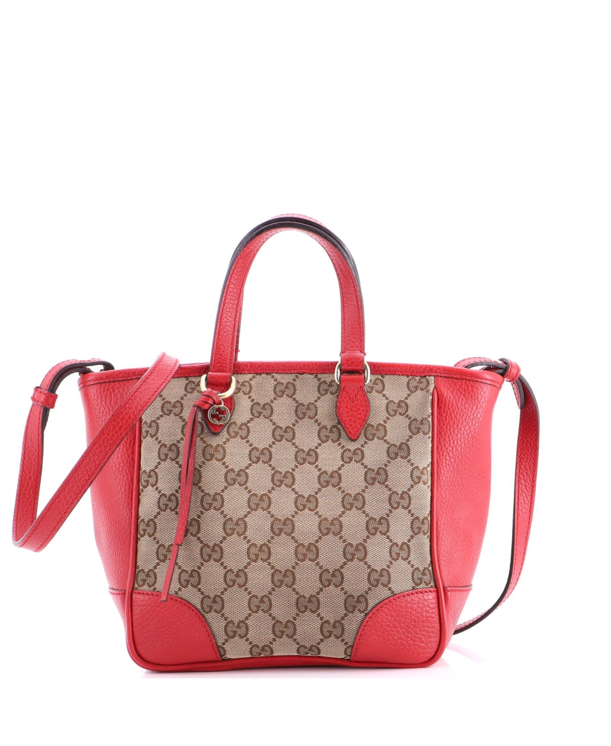 Click here for Pre-Owned Gucci Small Bree Convertible Tote Gg Can... prices