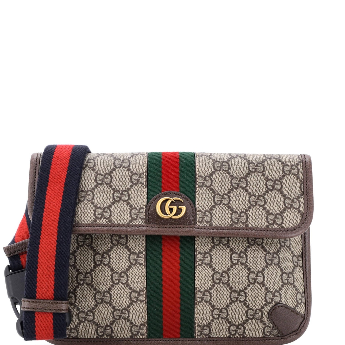 Click here for Pre-Owned Gucci Ophidia Flap Belt Bag Gg Coated Ca... prices