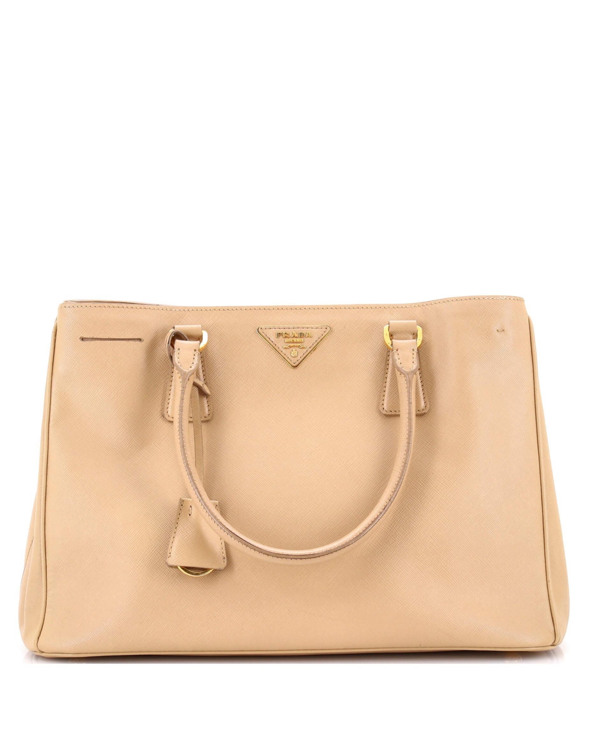 Click here for Pre-Owned Prada Medium Gardeners Tote Saffiano Lea... prices