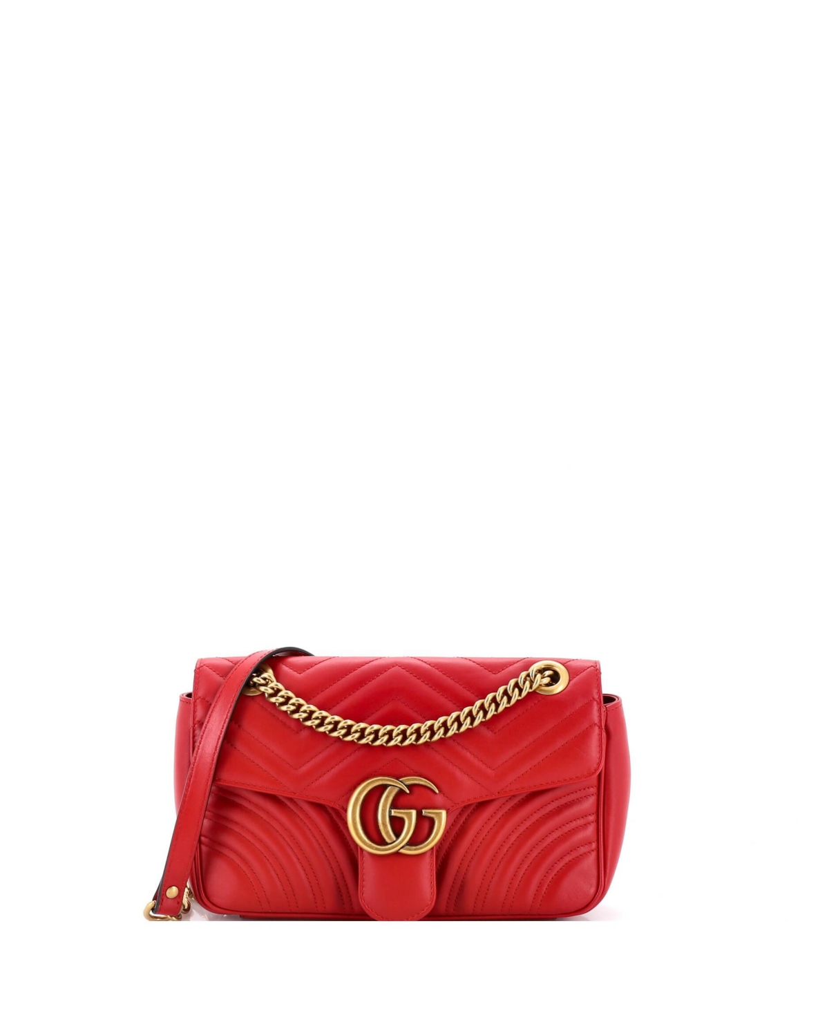 Click here for Pre-Owned Gucci Small Gg Marmont Flap Bag Matelass... prices