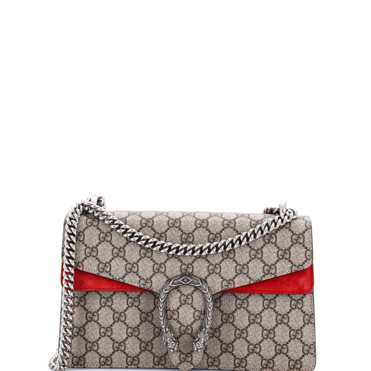 Click here for Pre-Owned Gucci Small Dionysus Bag Gg Coated Canva... prices