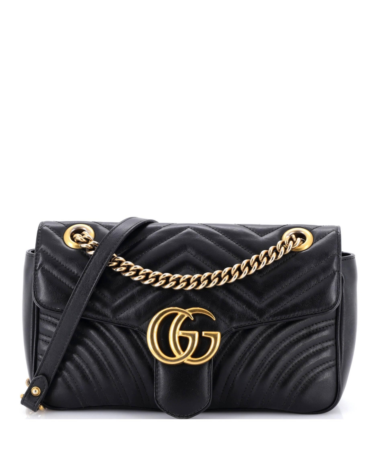 Click here for Pre-Owned Gucci Medium Gg Marmont Flap Bag Matelas... prices