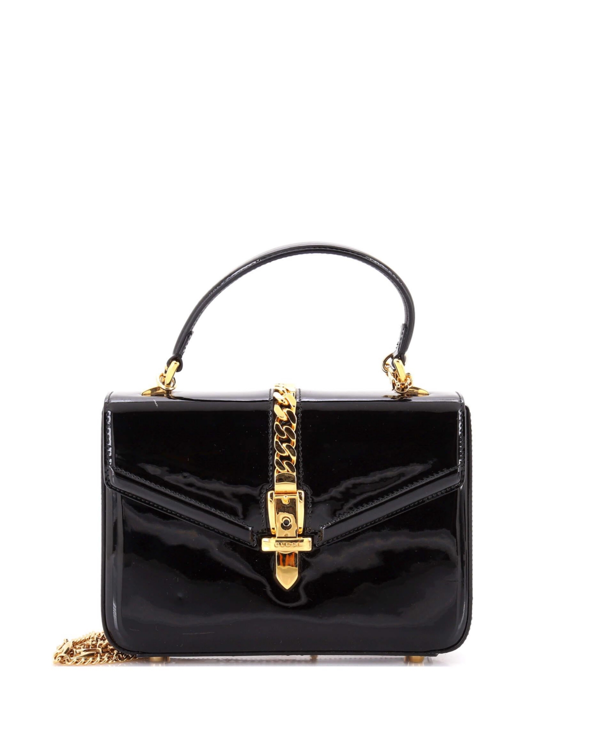 Click here for Pre-Owned Gucci Mini Sylvie 1969 Top Handle Bag Pa... prices