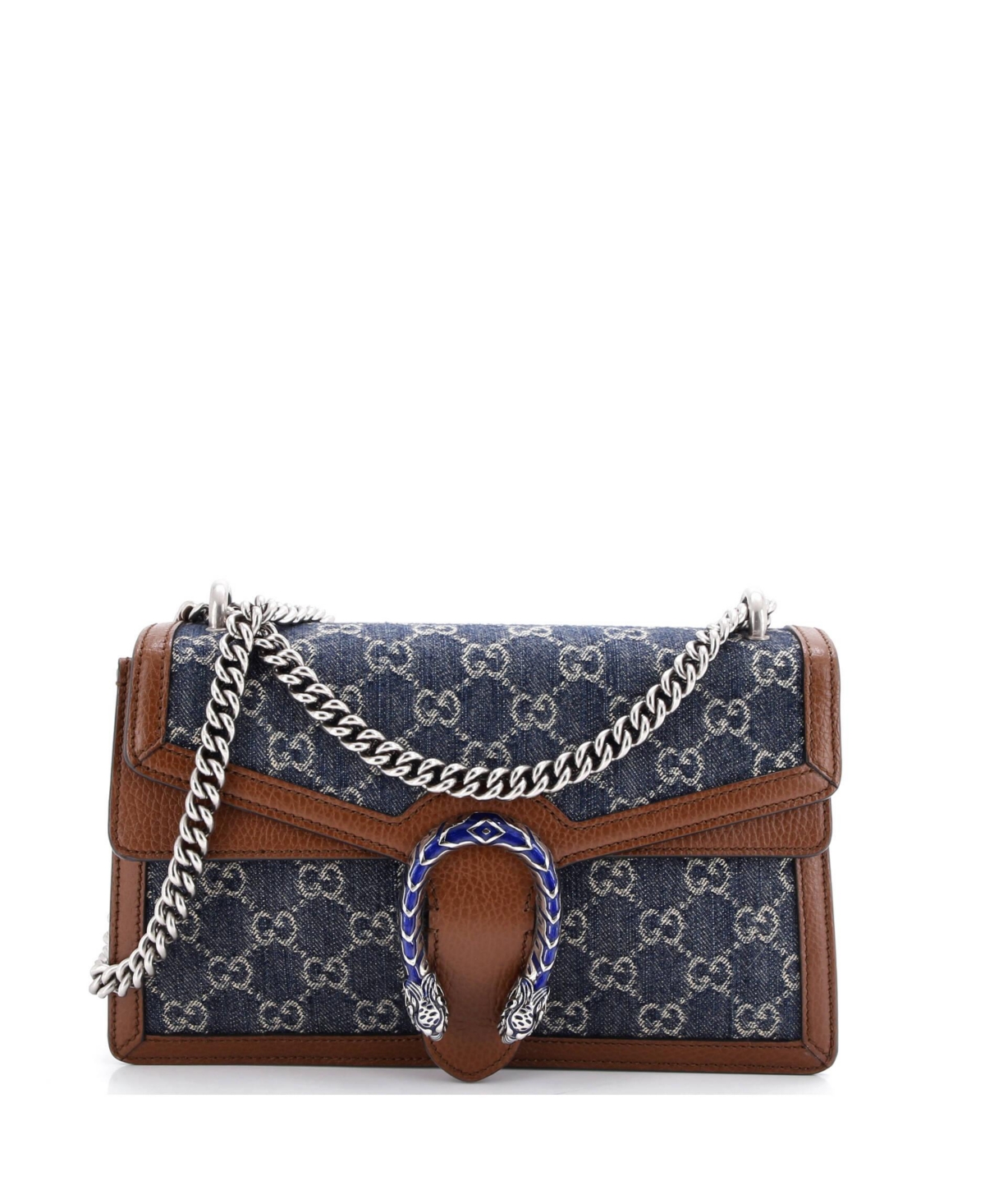 Click here for Pre-Owned Gucci Small Dionysus Bag Gg Denim - Blue prices