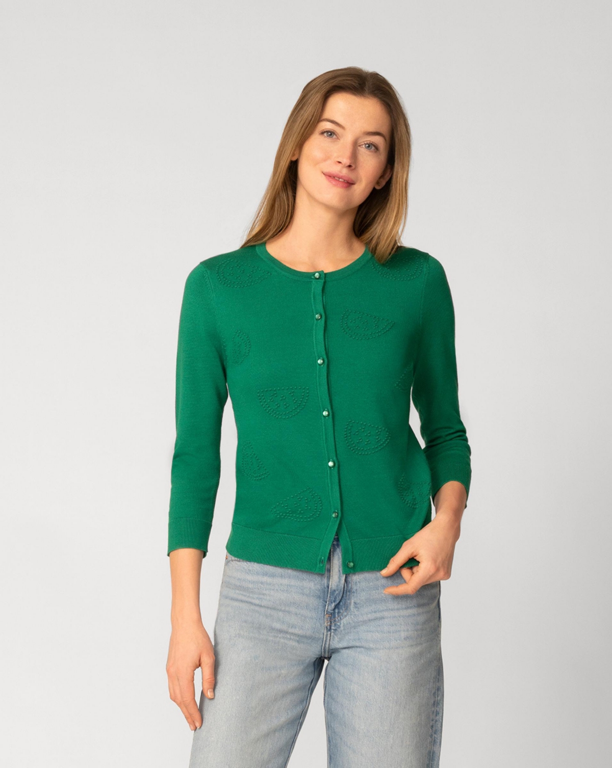 Click here for Cable & Gauge Womens Sun Stitch Button Cardigan -... prices