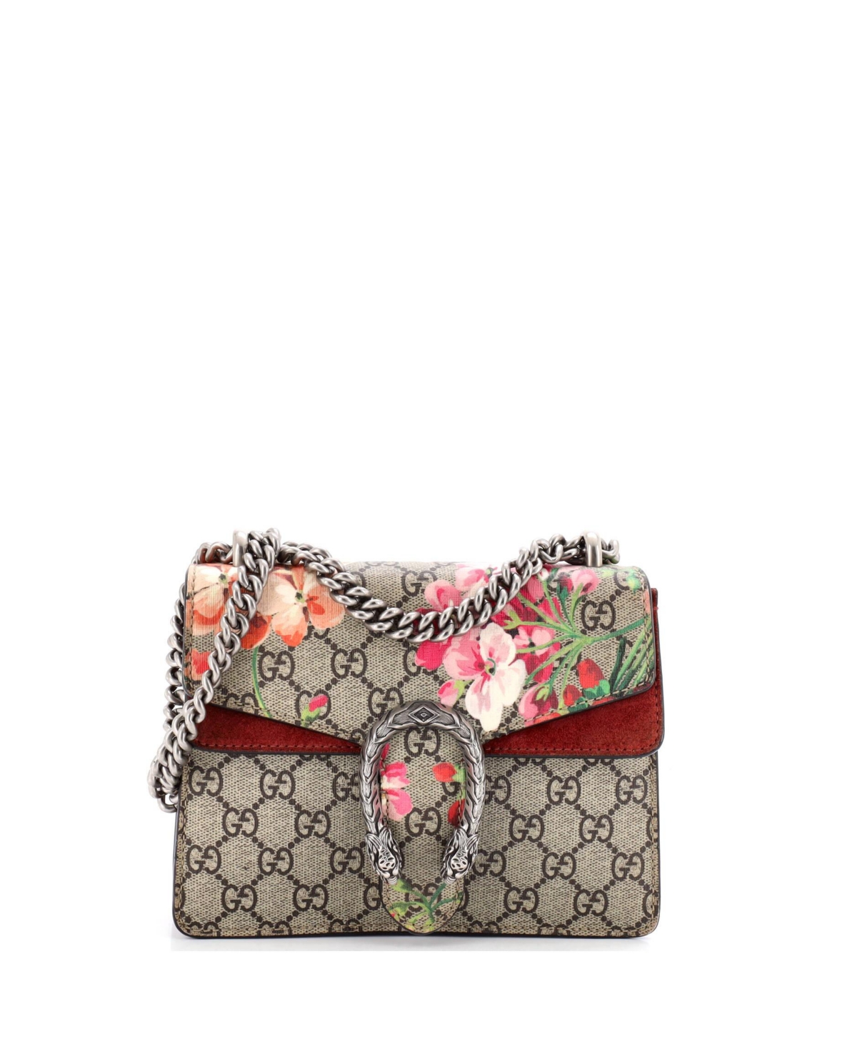 Click here for Pre-Owned Gucci Mini Dionysus Bag Blooms Print Gg... prices
