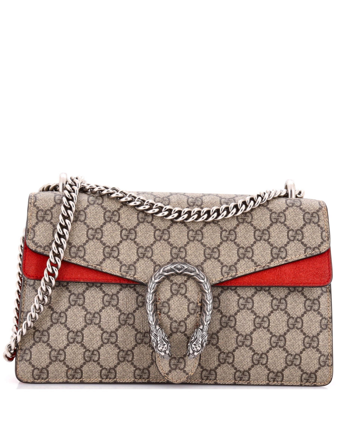 Click here for Pre-Owned Gucci Small Dionysus Bag Gg Coated Canva... prices
