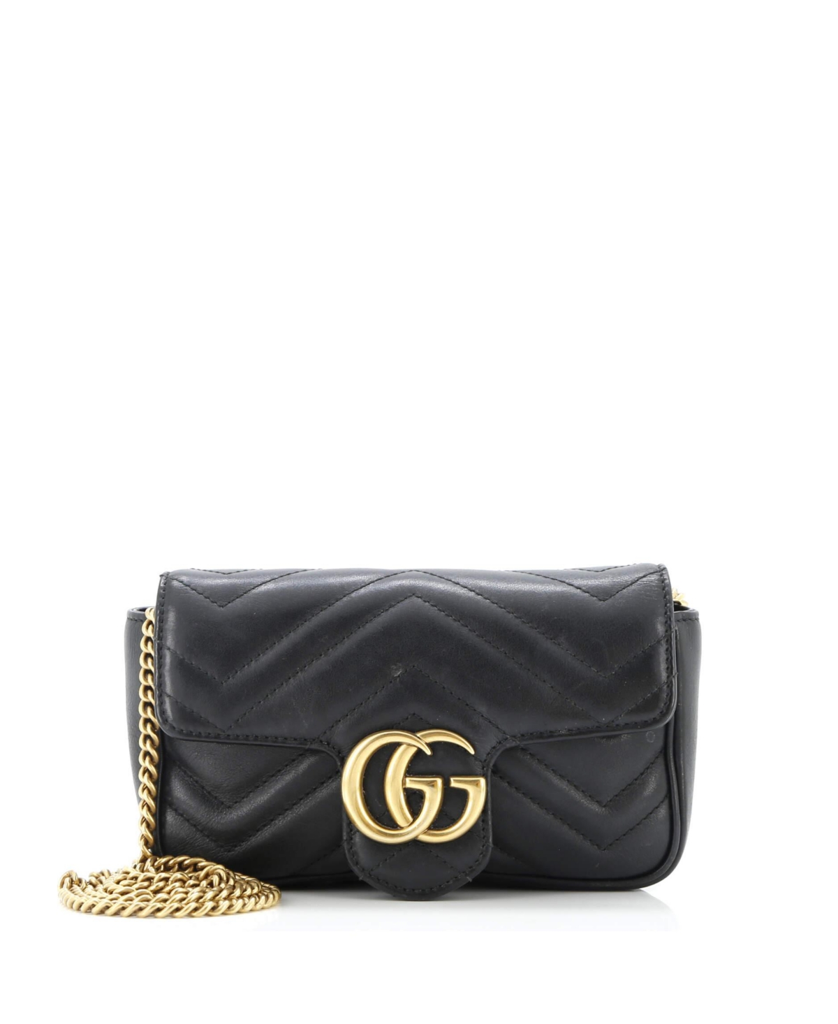 Click here for Pre-Owned Gucci Super Mini Gg Marmont Flap Bag Mat... prices