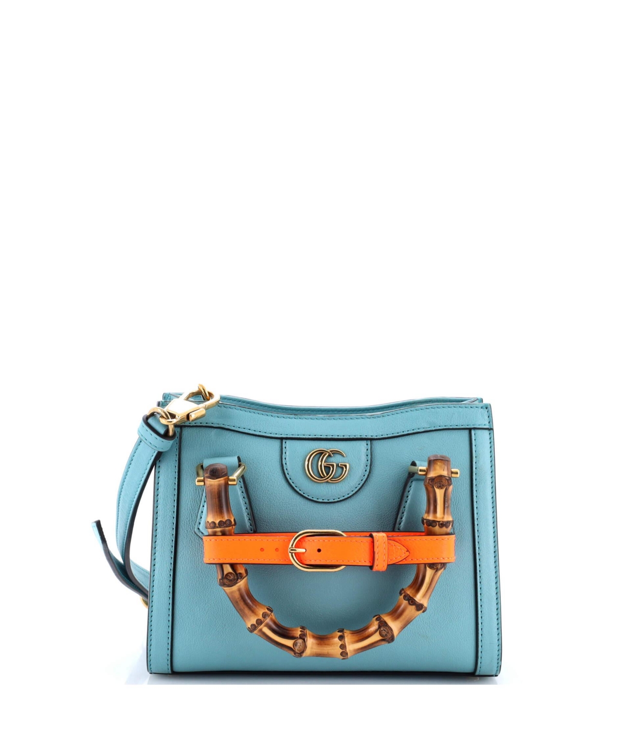 Click here for Pre-Owned Gucci Mini Diana Nm Bamboo Handle Tote L... prices