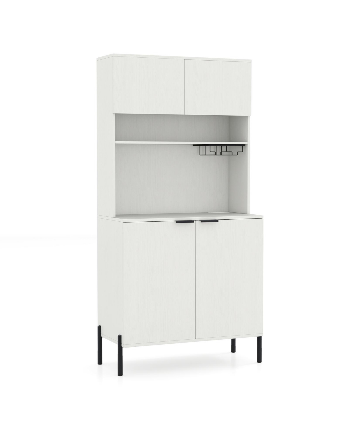 Click here for Sugift Tall Kitchen Pantry Cabinet with Charging S... prices