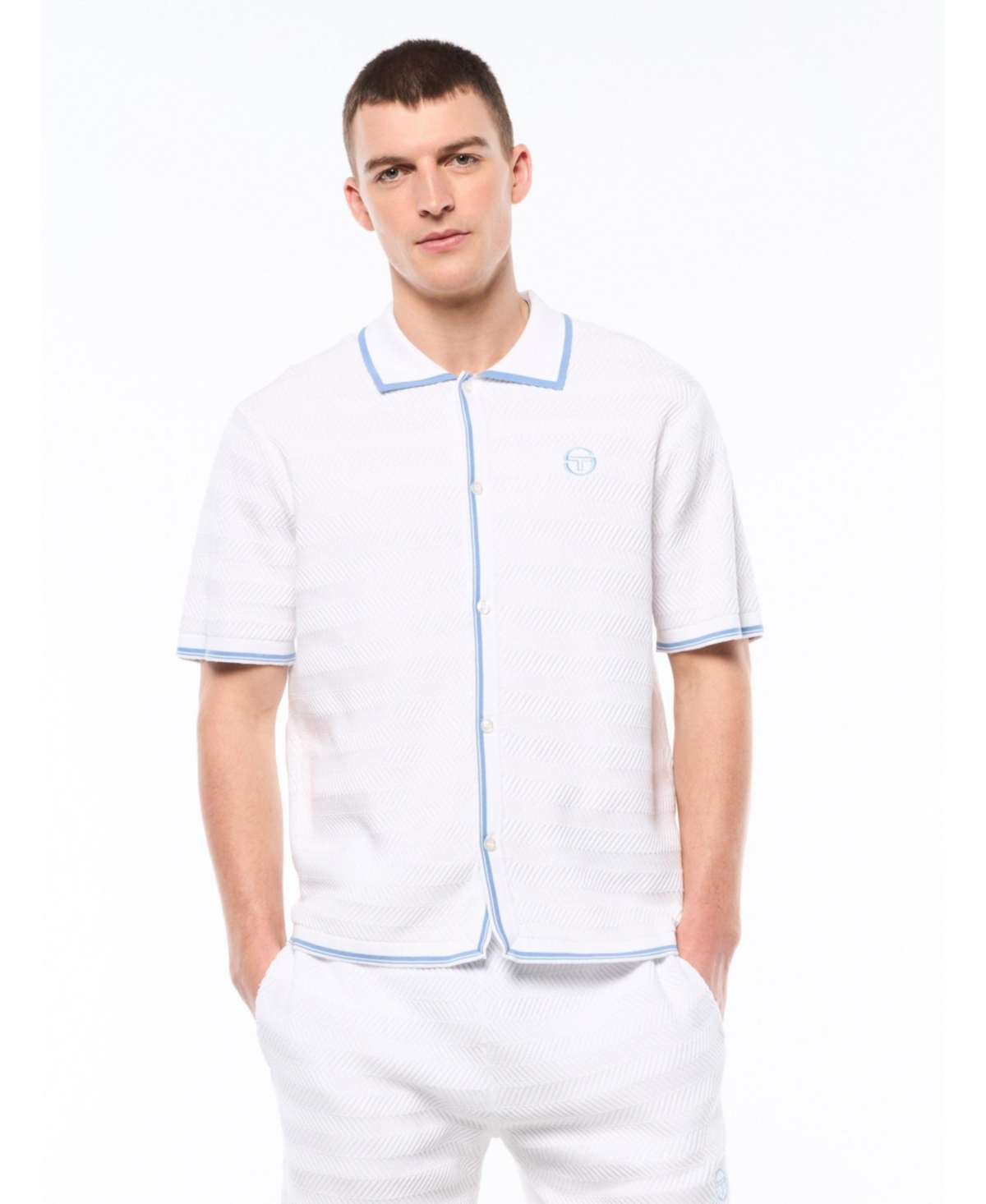 Click here for Sergio Tacchini Mens Riva Cabana Shirt - Brilliant... prices