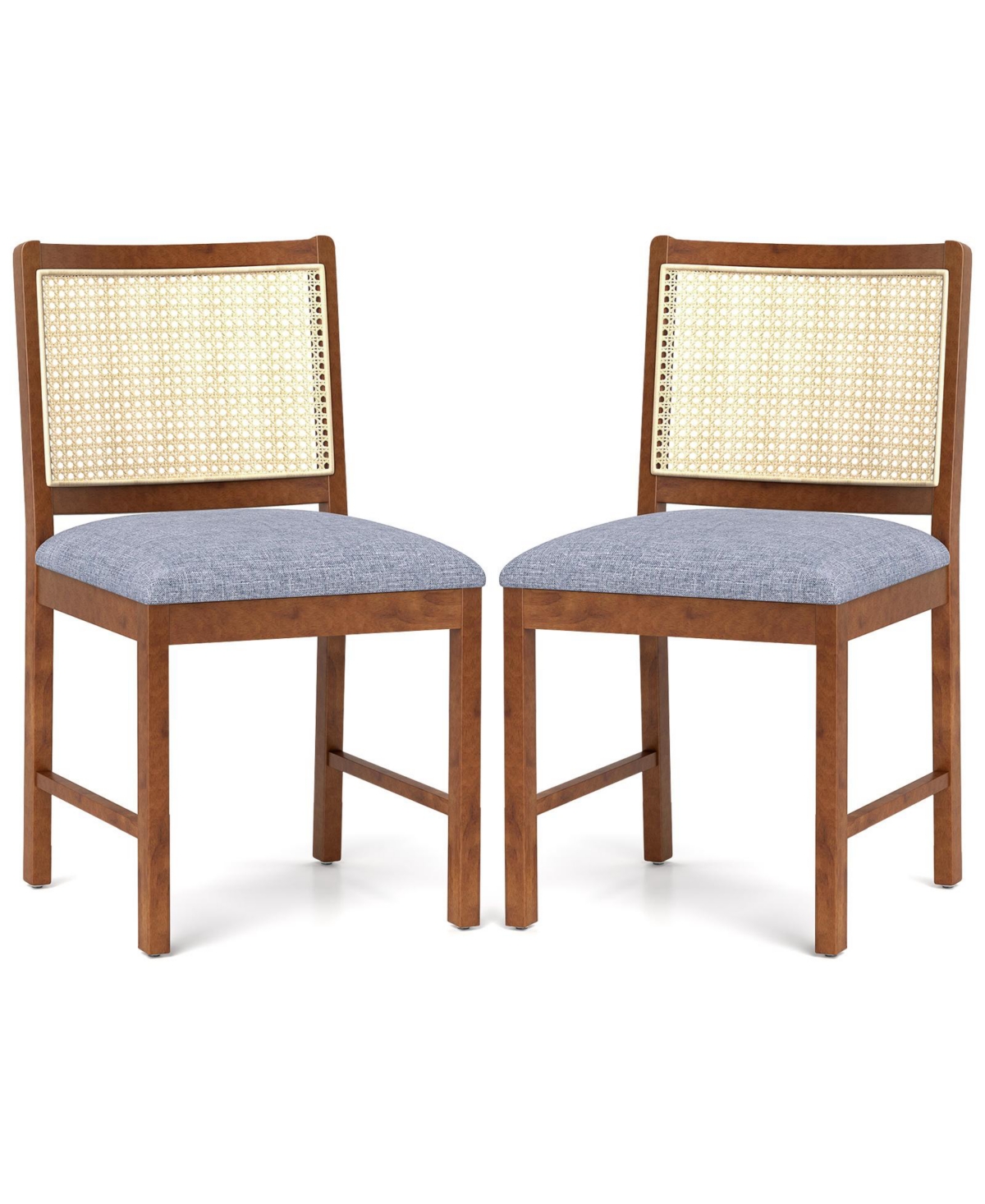 Click here for Sugift Rattan Dining Chairs Set of Two with Padded... prices