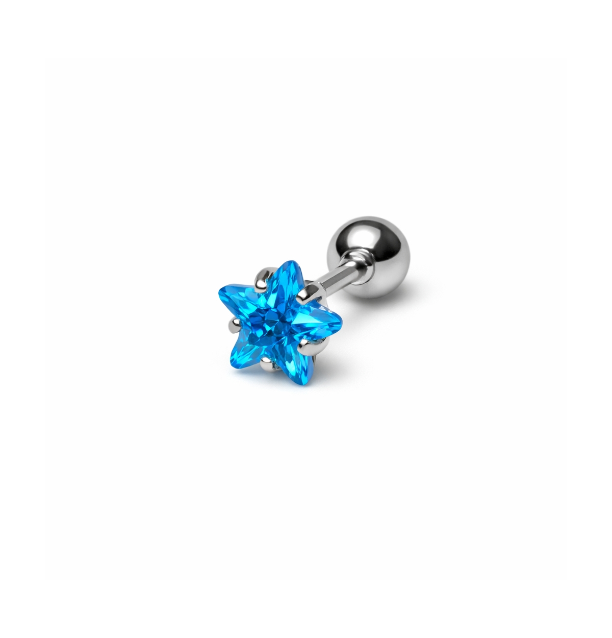 Click here for Rebl Jewelry Star Crystal Stud Earrings - Blue prices