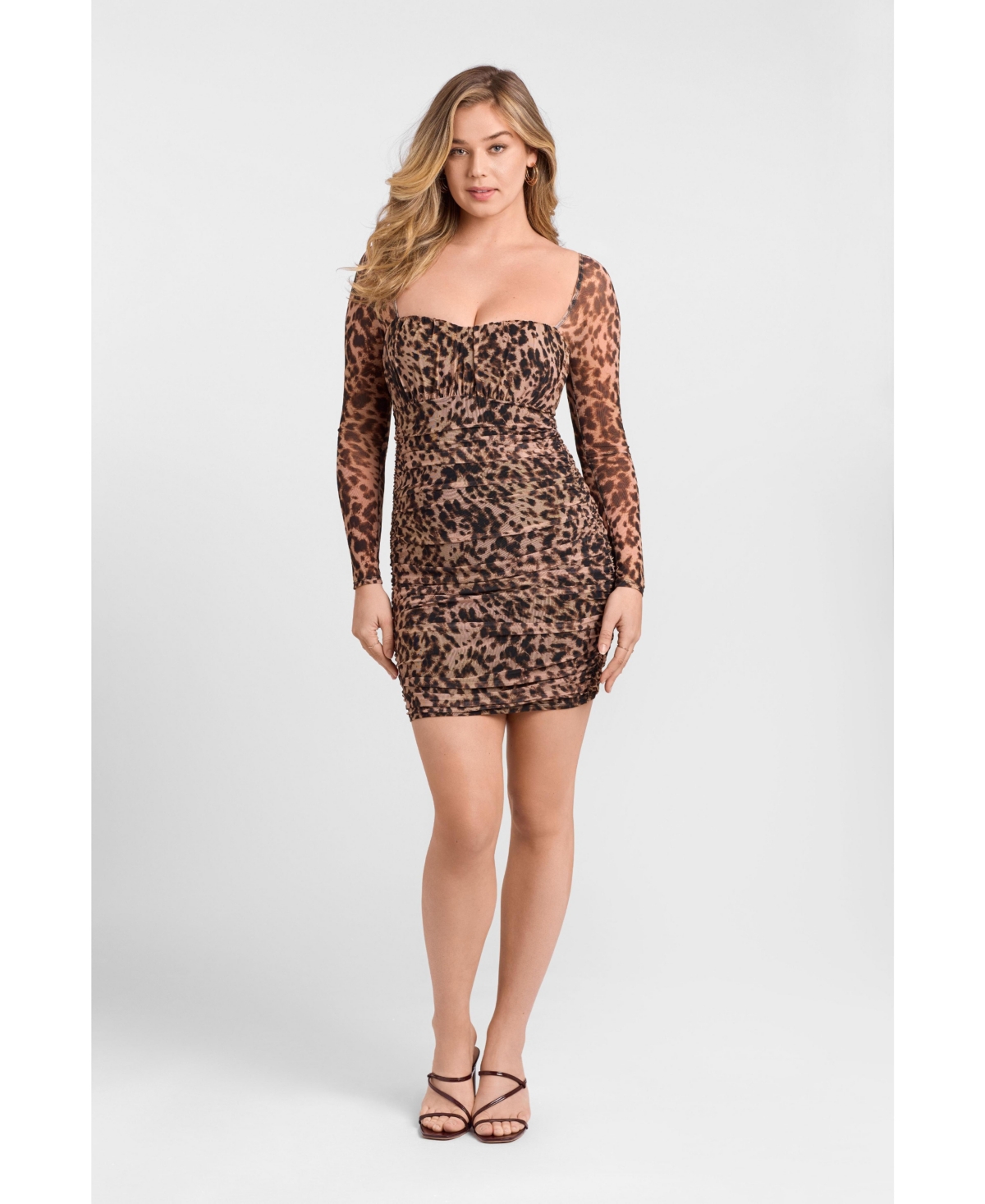 Click here for S3 Apparel Womens Shirred Mesh Sweetheart Long Sle... prices