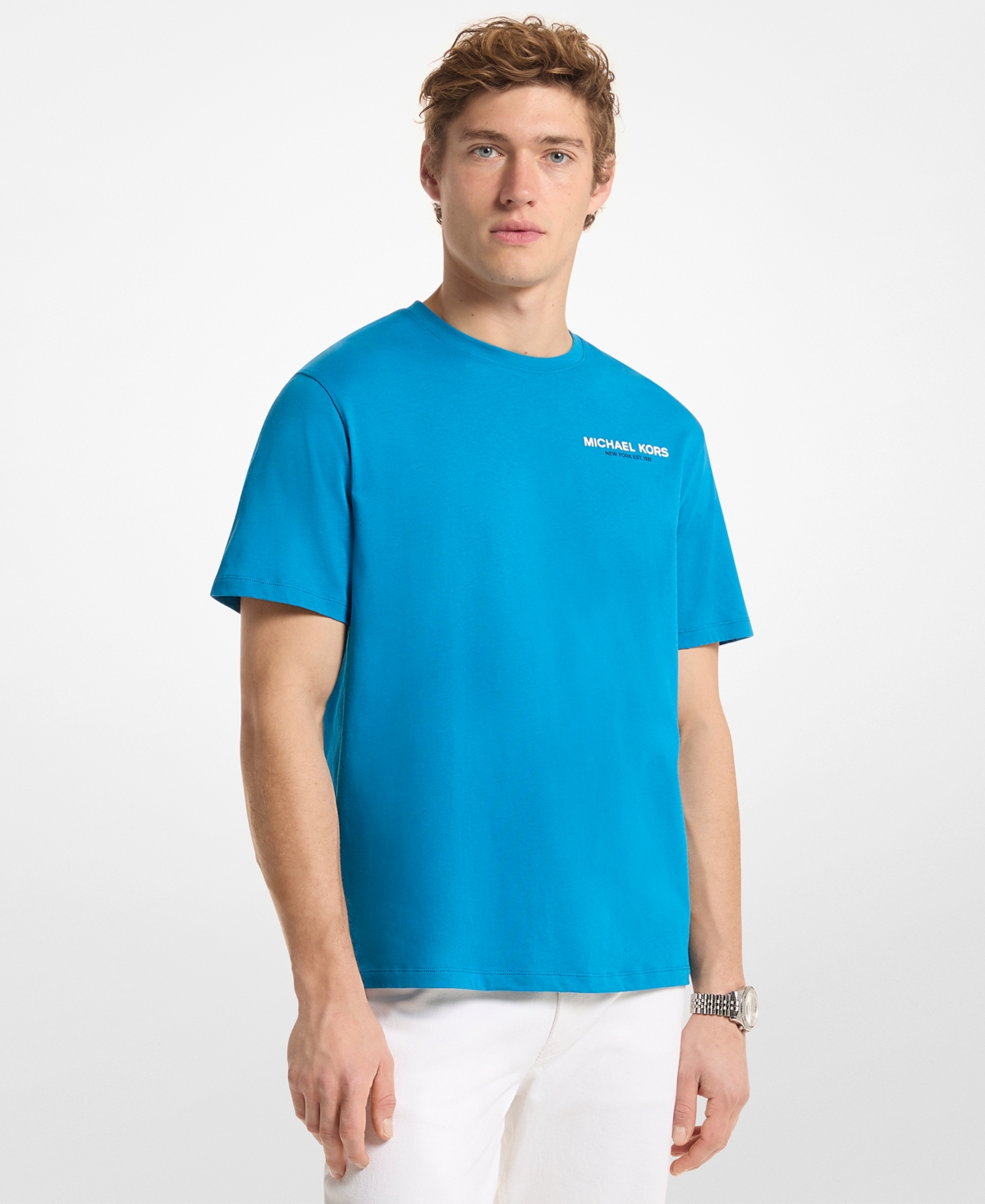 Click here for Michael Kors Mens Regular-Fit Crew Neck T-Shirt  R... prices