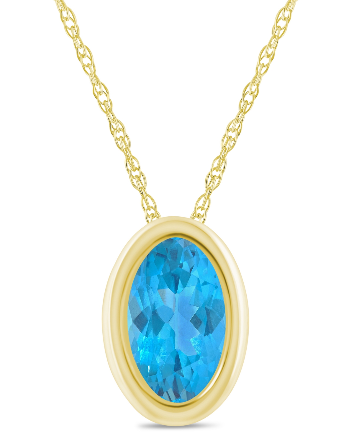 Click here for Pink Topaz Oval Solitaire 18 Pendant Necklace in 1... prices