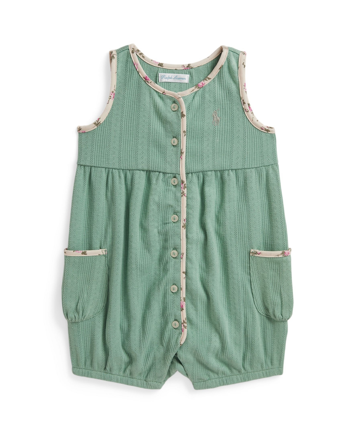 Click here for Polo Ralph Lauren Baby Girls Pointelle Bubble Shor... prices