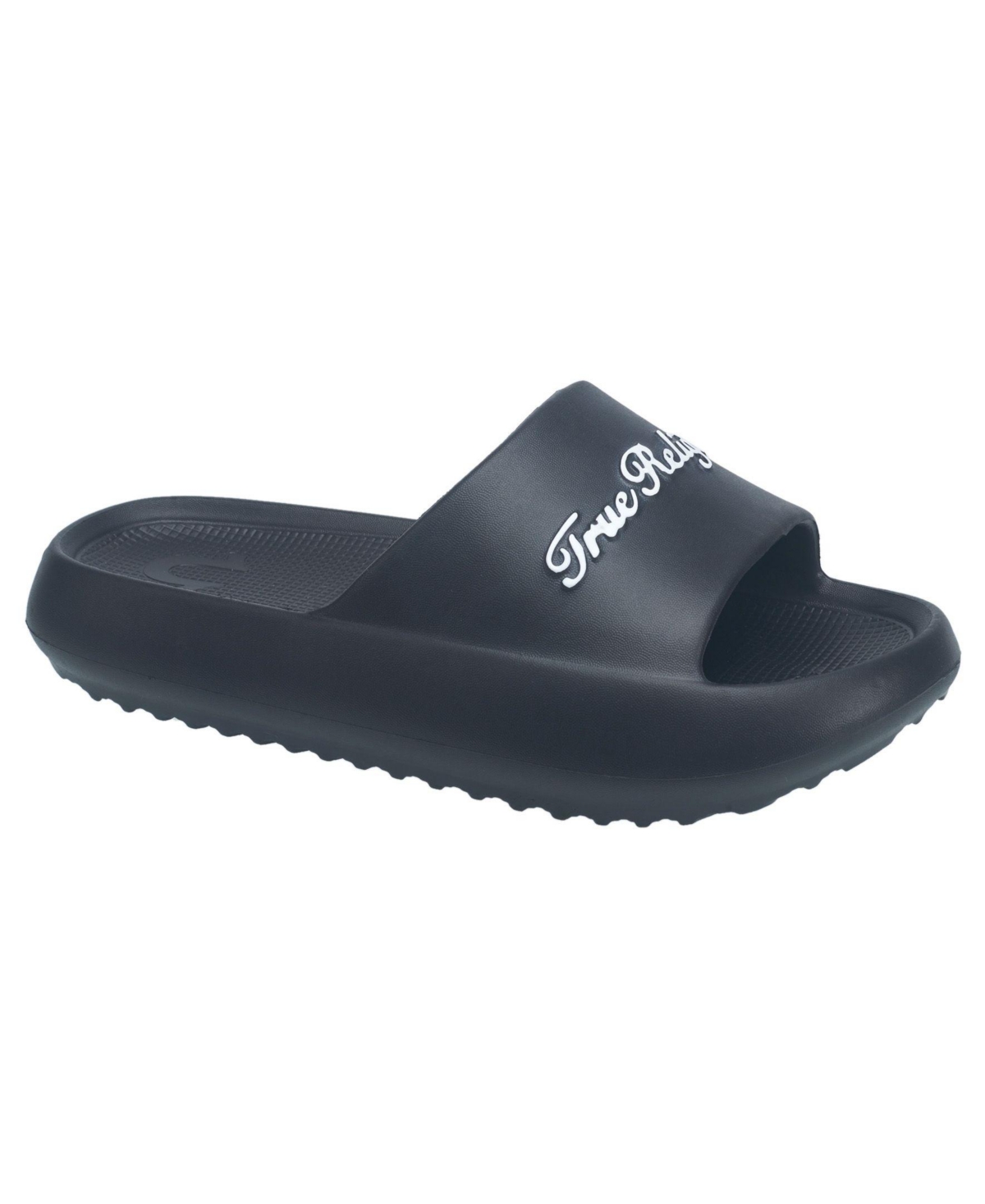 Click here for True Religion Womens Foxy Logo Slide - Black prices