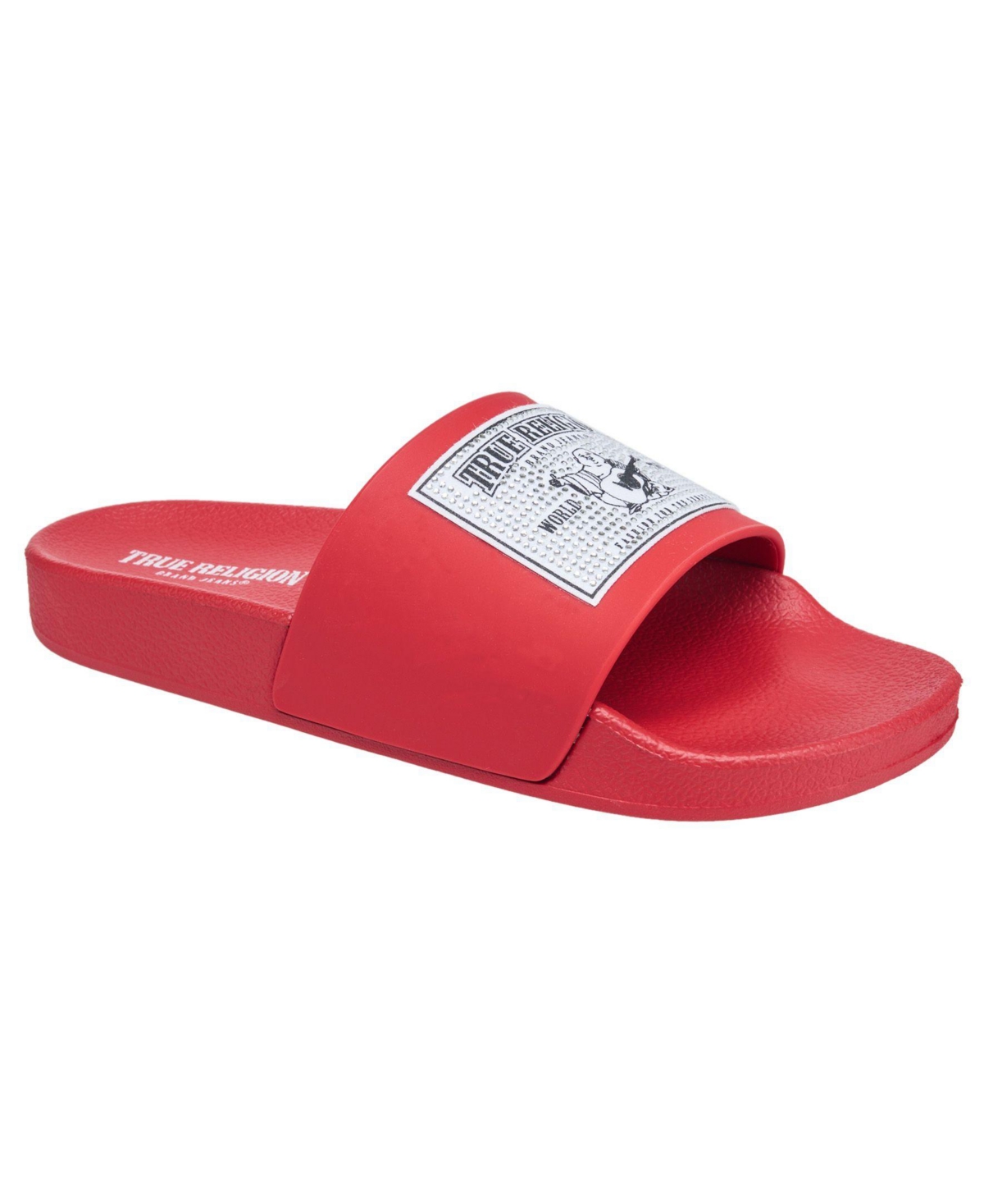 Click here for True Religion Womens Kendra Pool Slide - Red prices
