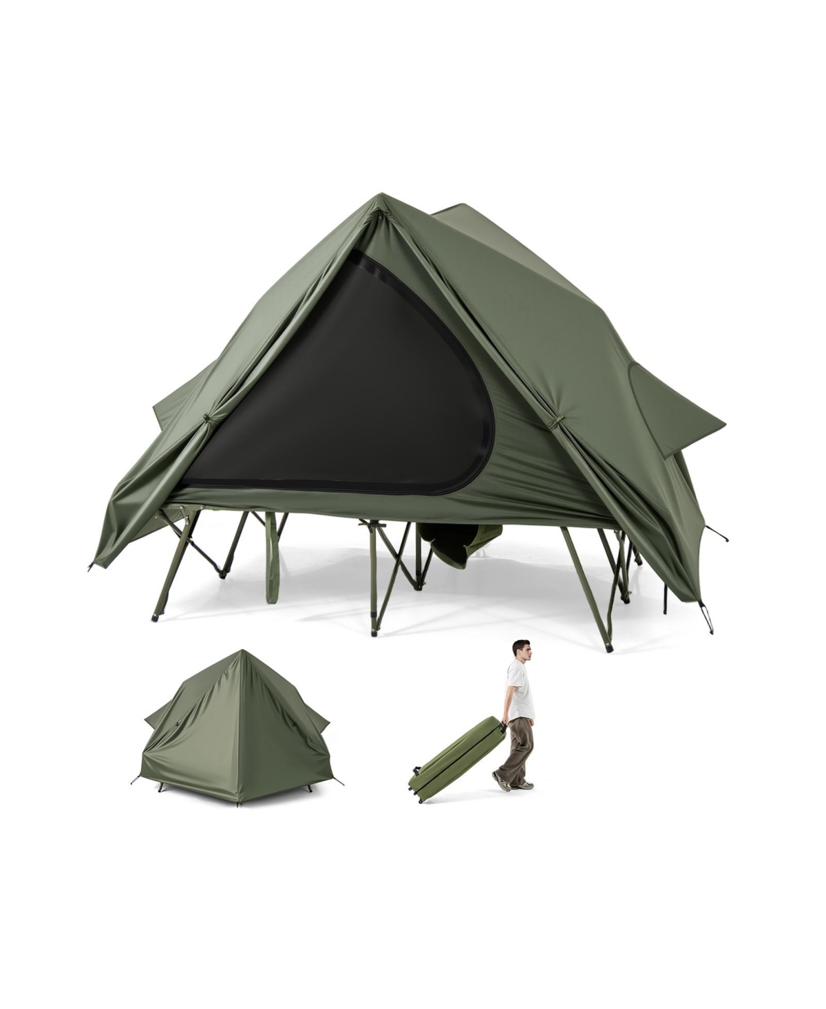 Click here for Sugift Foldable Two Person Camping Cot Tent with W... prices