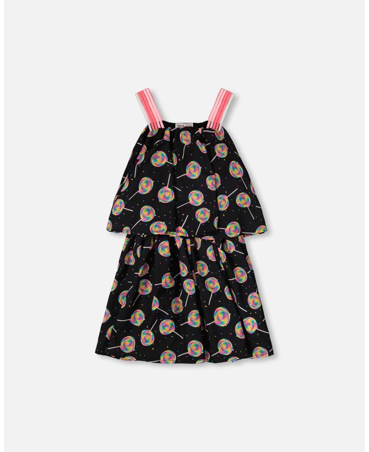 Click here for Deux par Deux Little Girls Woven Dress Lollipop Pr... prices