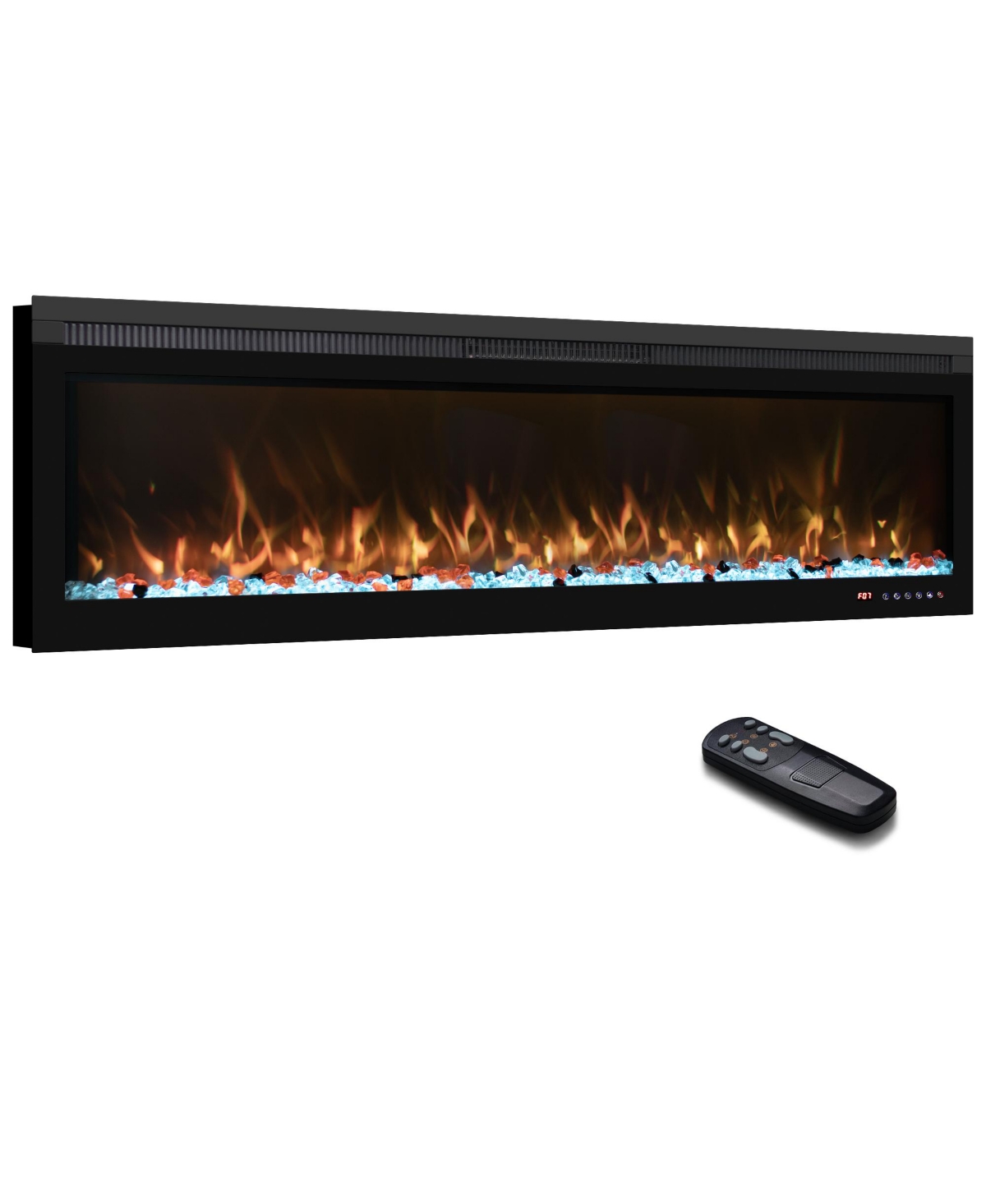 Click here for Mondawe Linear Recessed-in Electric Fireplace with... prices