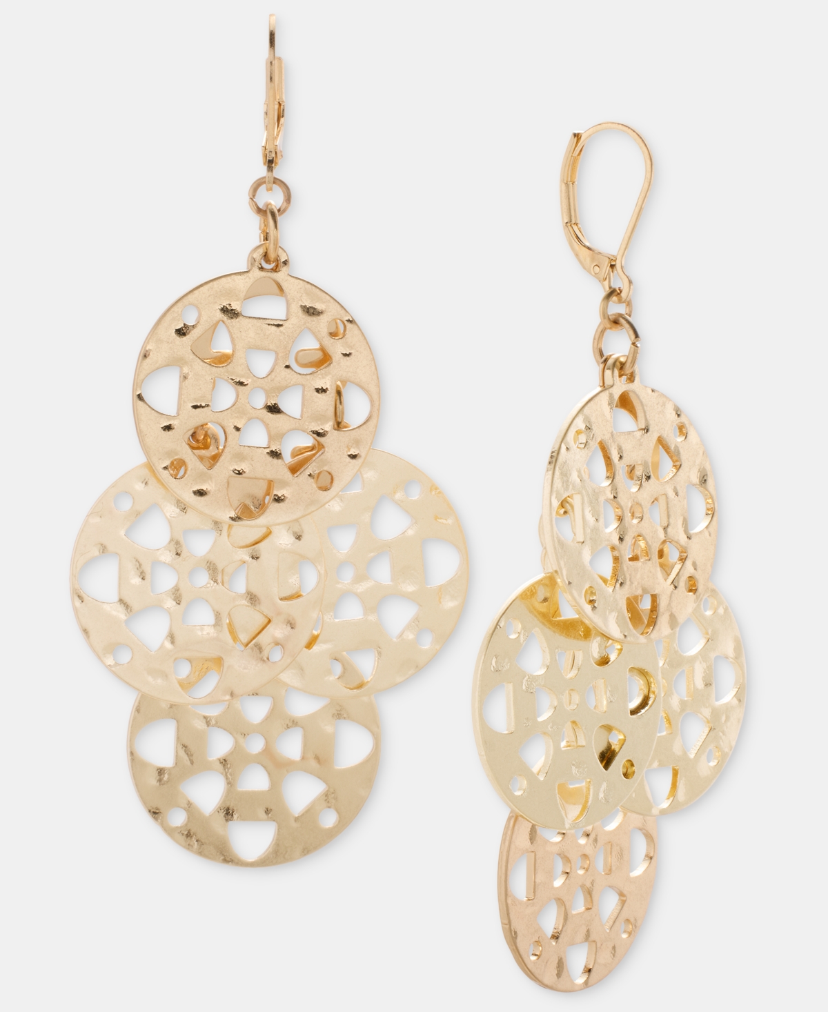 Click here for Style & Co Gold-Tone Circle Drop Earrings  Macys E... prices