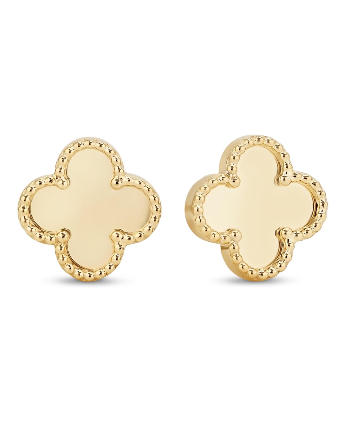 Click here for Devata Clover Earrings Approx. 2.7 Grams 14K Gold... prices