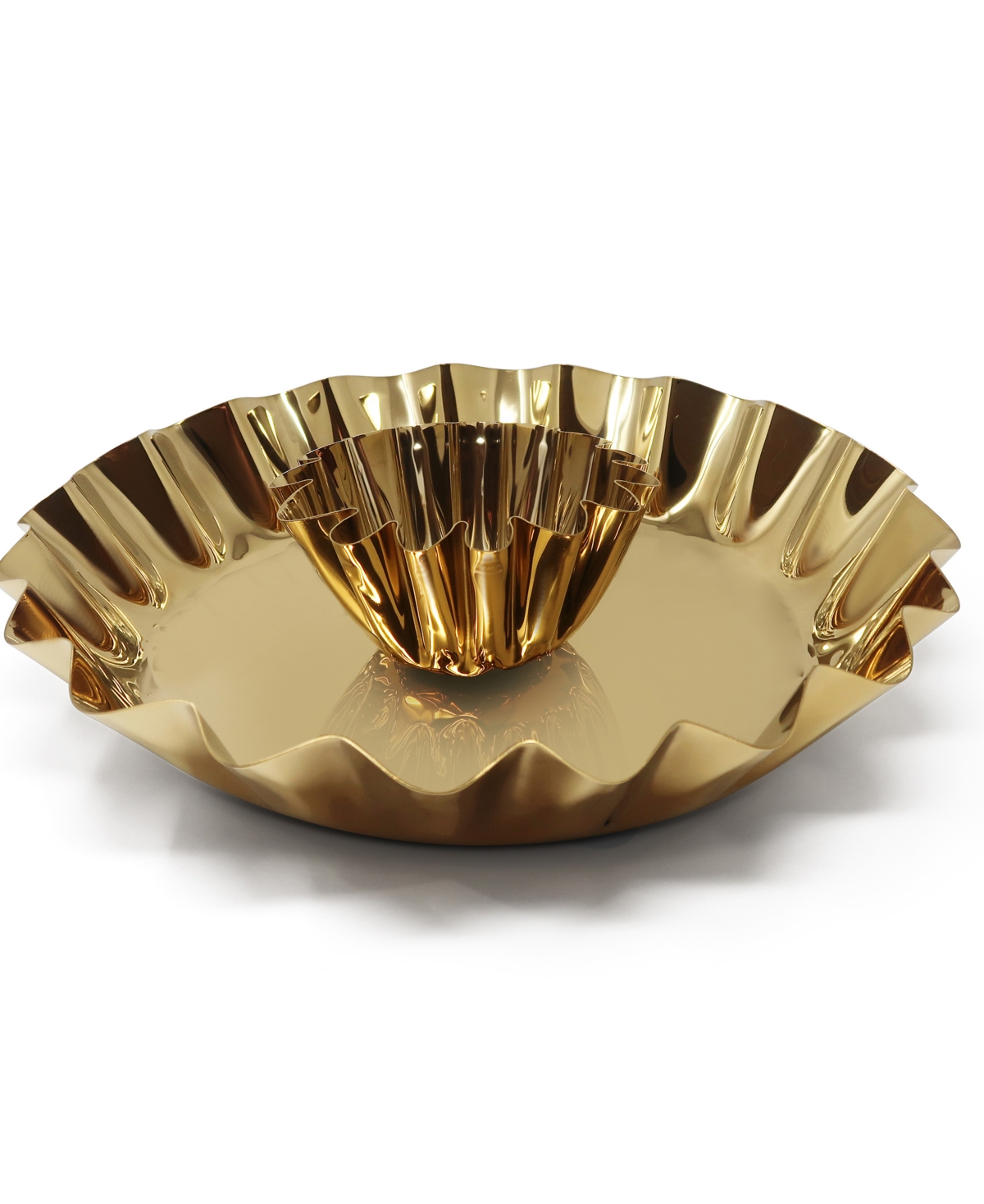 Click here for Classic Touch Chip and Dip Bowl  14.25 - Gold prices