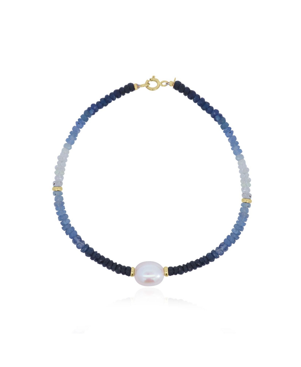 Click here for The Lovery Blue Sapphire Ombre Bead Pearl Bracelet... prices