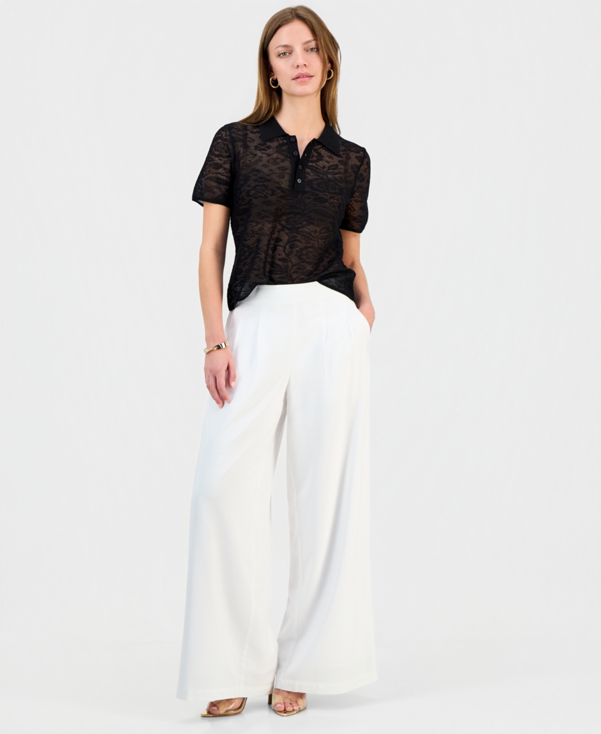 Click here for I.n.c. International Concepts Petite Pleated Pull-... prices