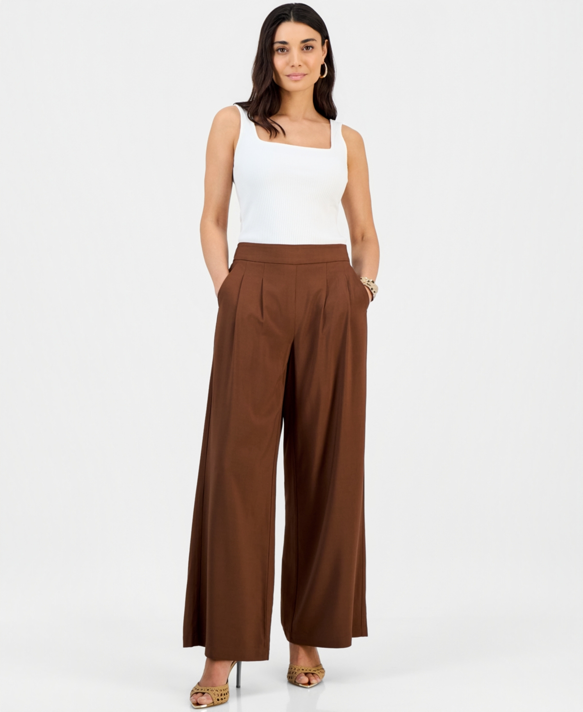 Click here for I.n.c. International Concepts Petite Pleated Pull-... prices