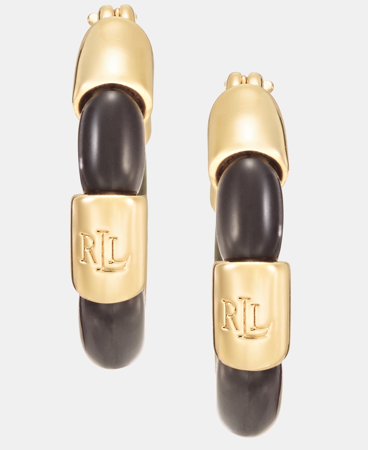 Click here for Lauren Ralph Lauren Small Color Inlay Hoop Earring... prices