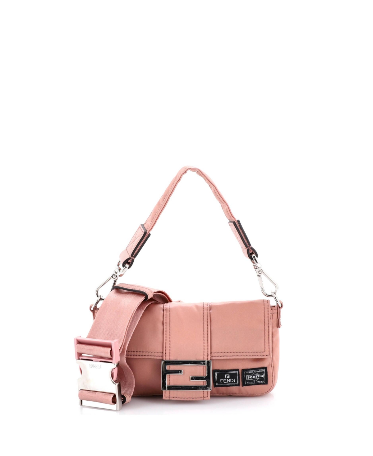 Click here for Pre-Owned Fendi Mini Porter Baguette Bag Nylon - P... prices