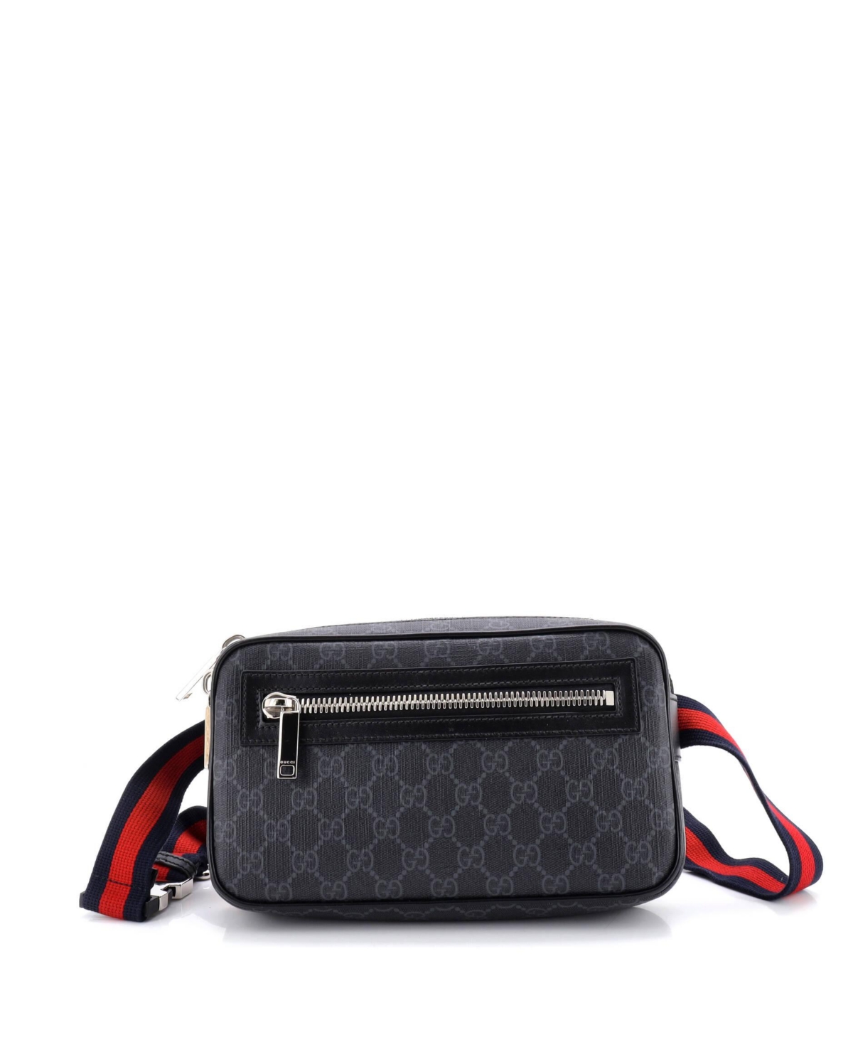 Click here for Pre-Owned Gucci Small Web Zip Belt Bag Gg Coated C... prices